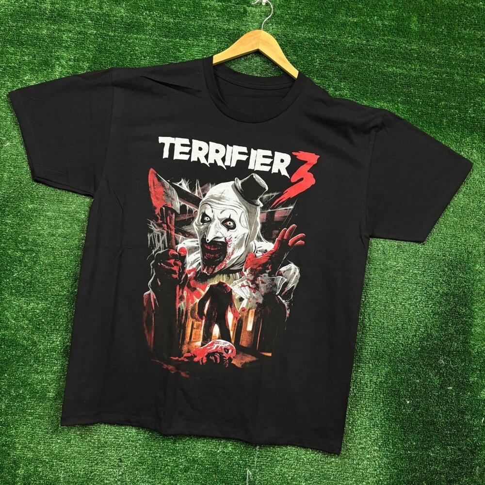Terrifier 3 Art The Clown Horror T-Shirt Size Extra L… - Gem